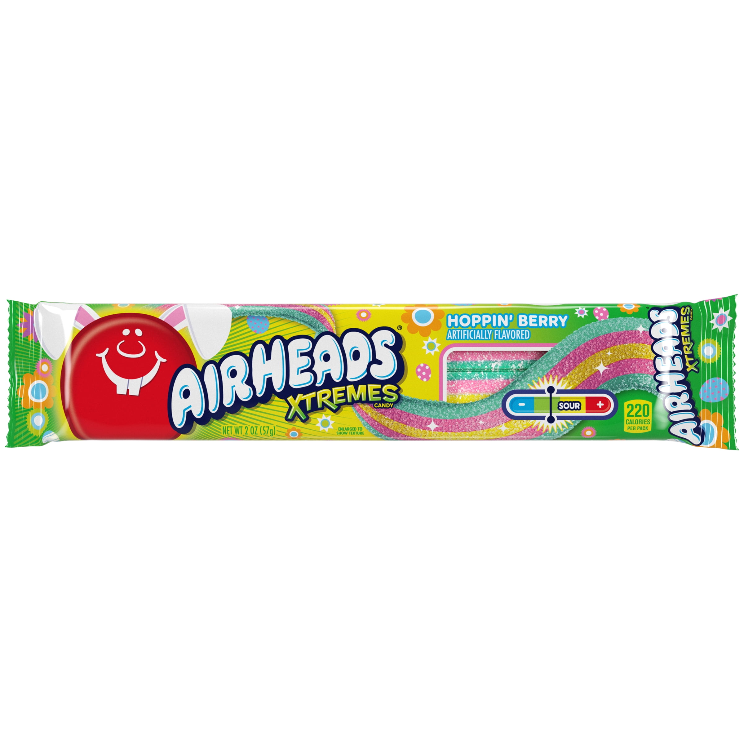 Airheads Xtremes Belts, Hoppin Berry Flavor, Sweetly Sour Candy, 2 oz ...