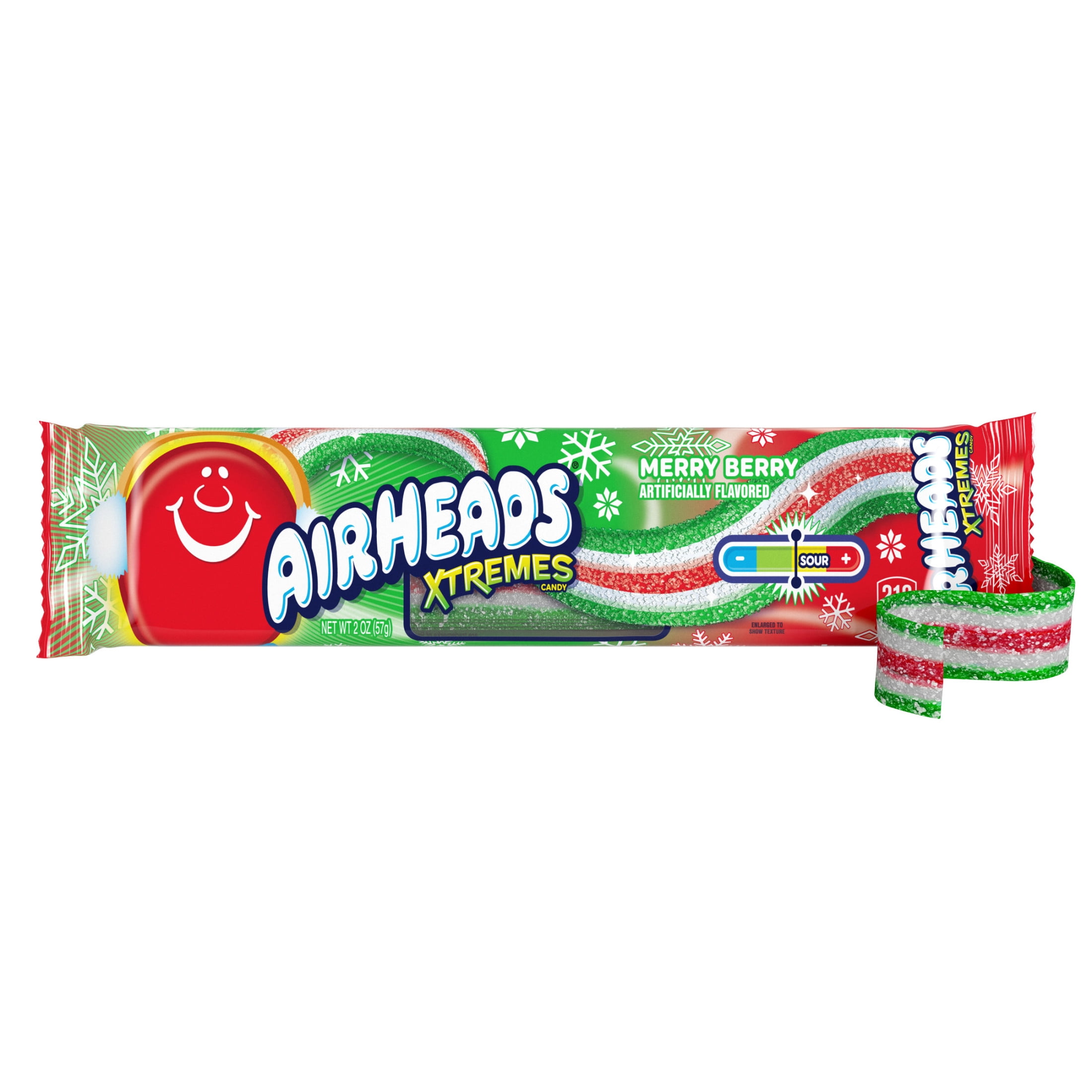 Airheads Xtremes Belts Chewy Candy, Merry Berry Fruit Flavor ...