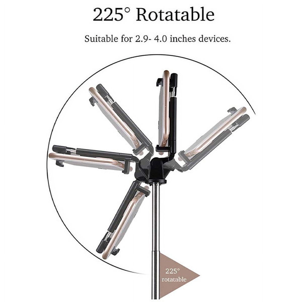 Airium Wireless Selfie Stick(with Shutter Control) - Black - Walmart.com