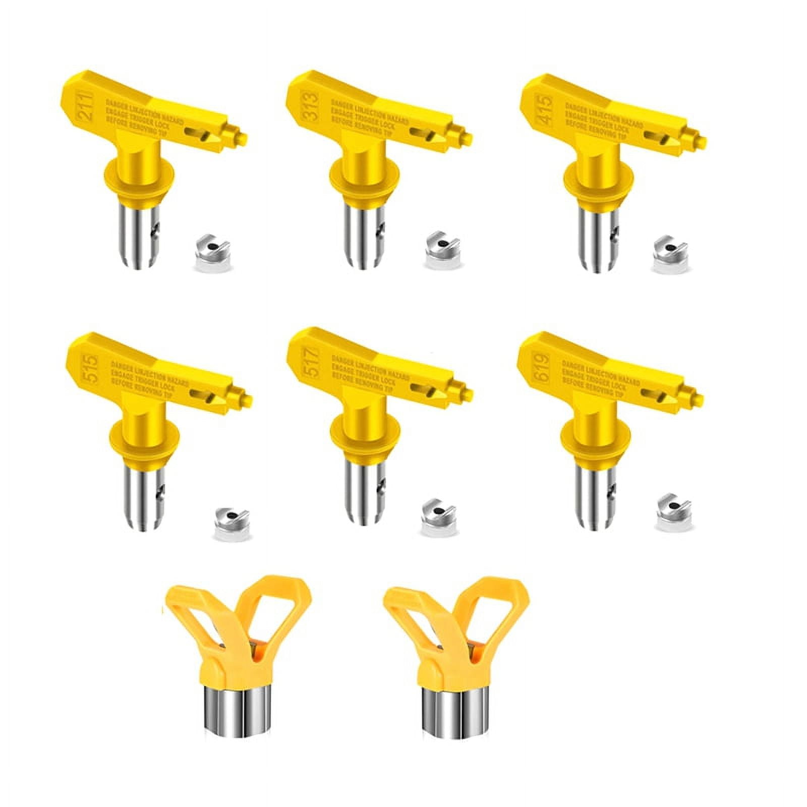 Airless Paint Nozzles Set,Reversible Tips Airless Paint Sprayer Nozzle ... Airless Paint Nozzles Set,Reversible Tips Airless Paint Sprayer Nozzle ...