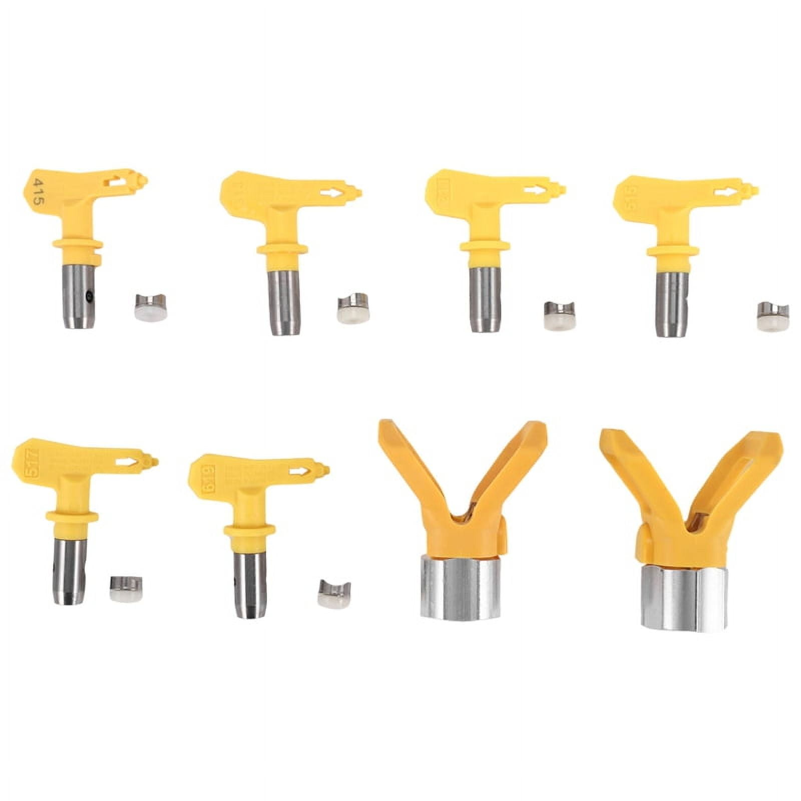 Airless Paint Nozzles Set,Reversible Tips Airless Paint Sprayer Nozzle Tips Airless Spr mj1908 ...