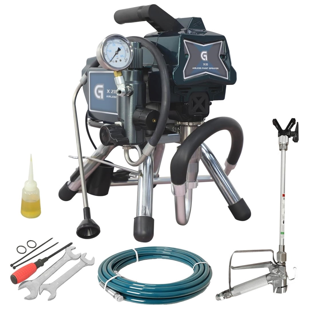 Airless Paint Sprayer, 0.53GPM Stand Paint Sprayer, 3300 PSI 1125 W ...