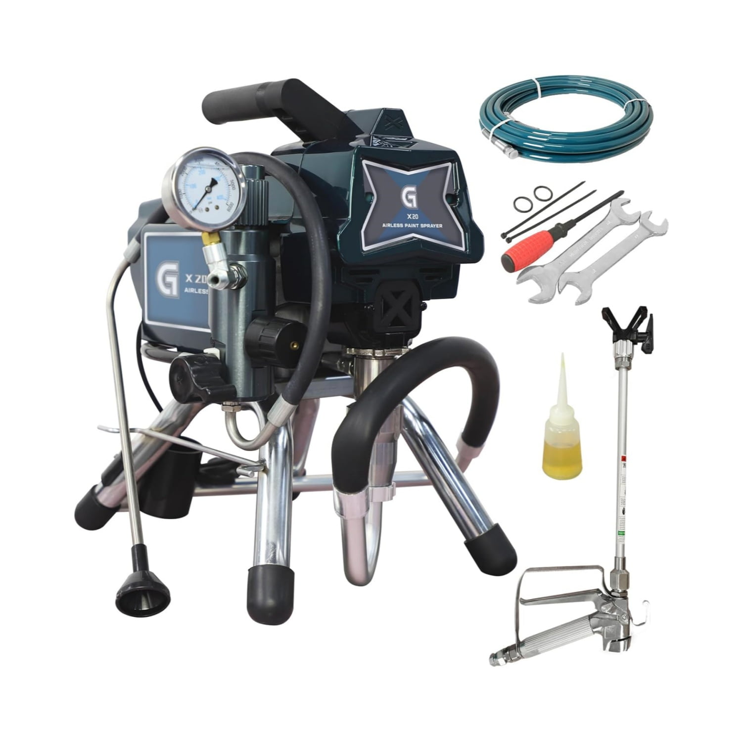 Airless Paint Sprayer for House Painting,X20 Trolley Airless Paint ...