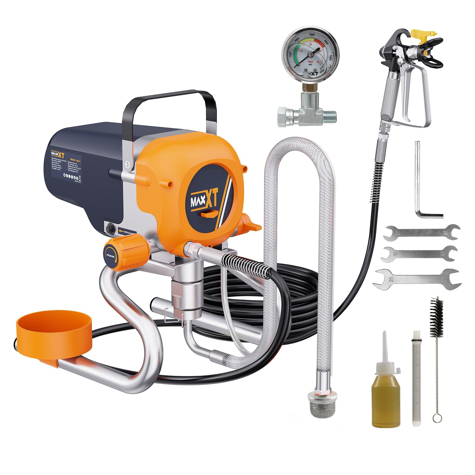 Airless Paint Sprayers, 3300PSI Motorized Paint Sprayer with Stand ...