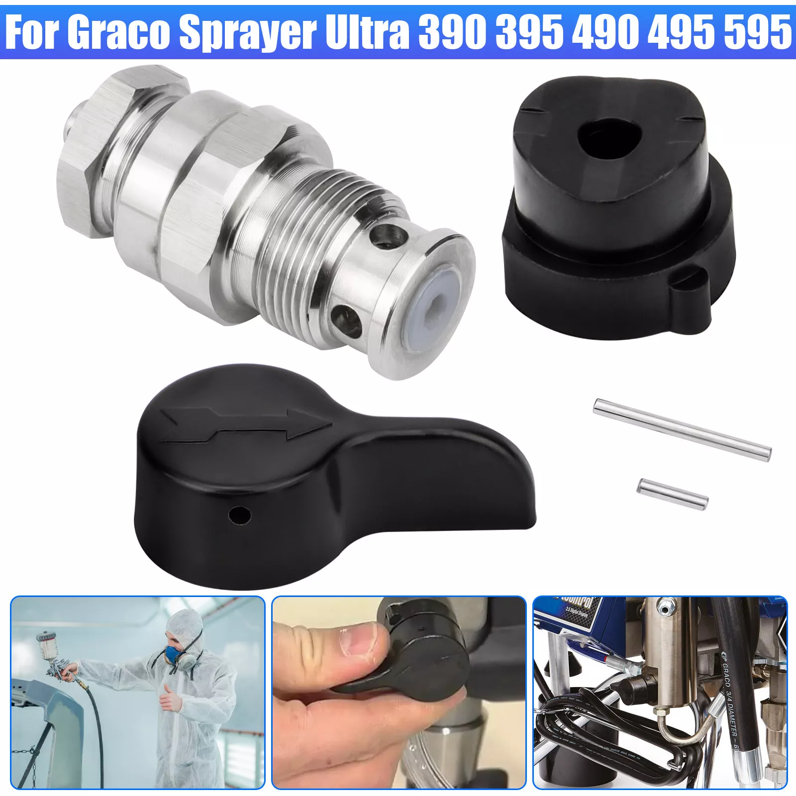 Airless Prime Spray Valve 235014 Drain Dump Valve For Graco 390 395 490 ...
