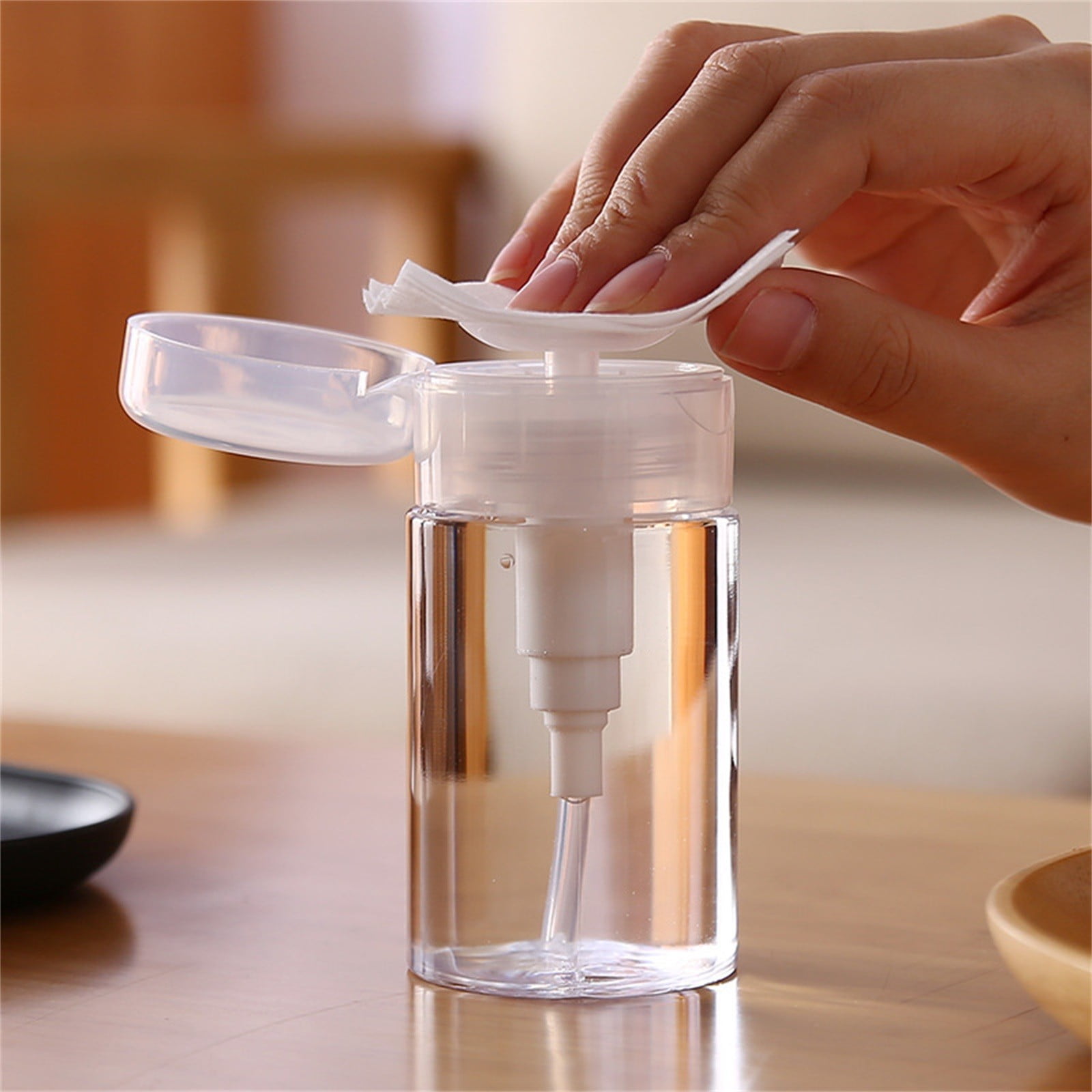 Airless Pump Bottles,Push Down Pump Dispenser Empty Alcohol Dispenser ...