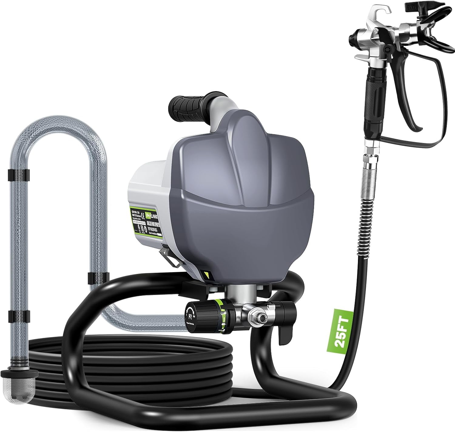 Airless Sprayer, 780W 3000PSI High Power Sprayer for House Painting ...