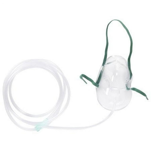 Airlife Adult Oxygen Mask. Vinyl Medium Elongated Style One Size Fits ...
