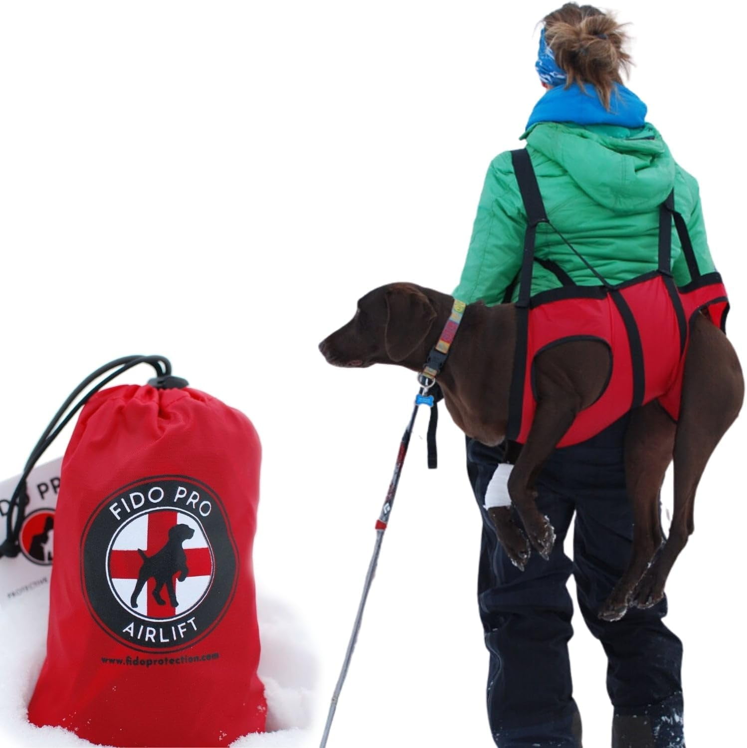 Airlift Emergency Dog Rescue Sling - Lightweight, Packable Dog Sling ...