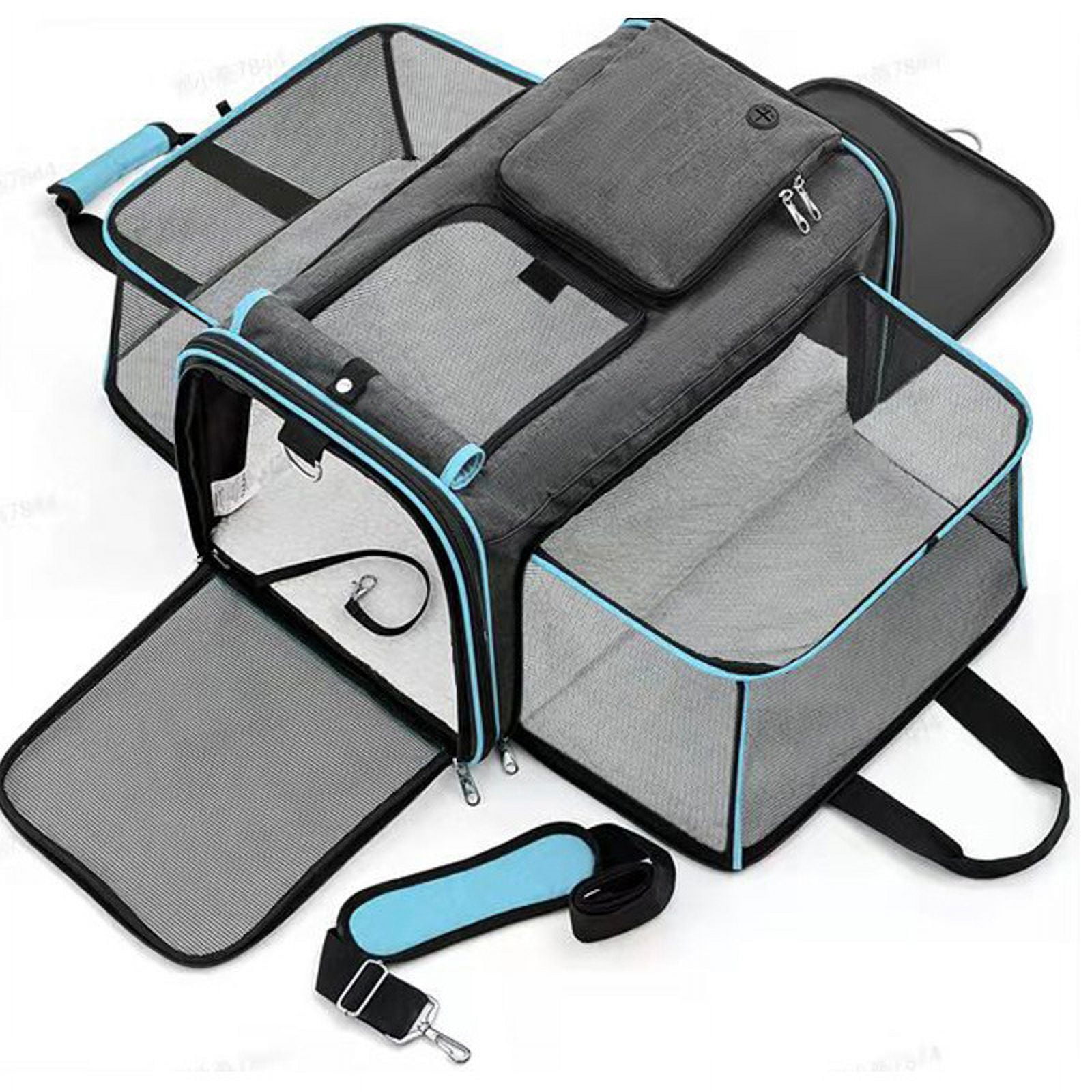 Airline Approved Dog Pet Carrier, Extra Spacious Soft Lined Pet Carrier ...
