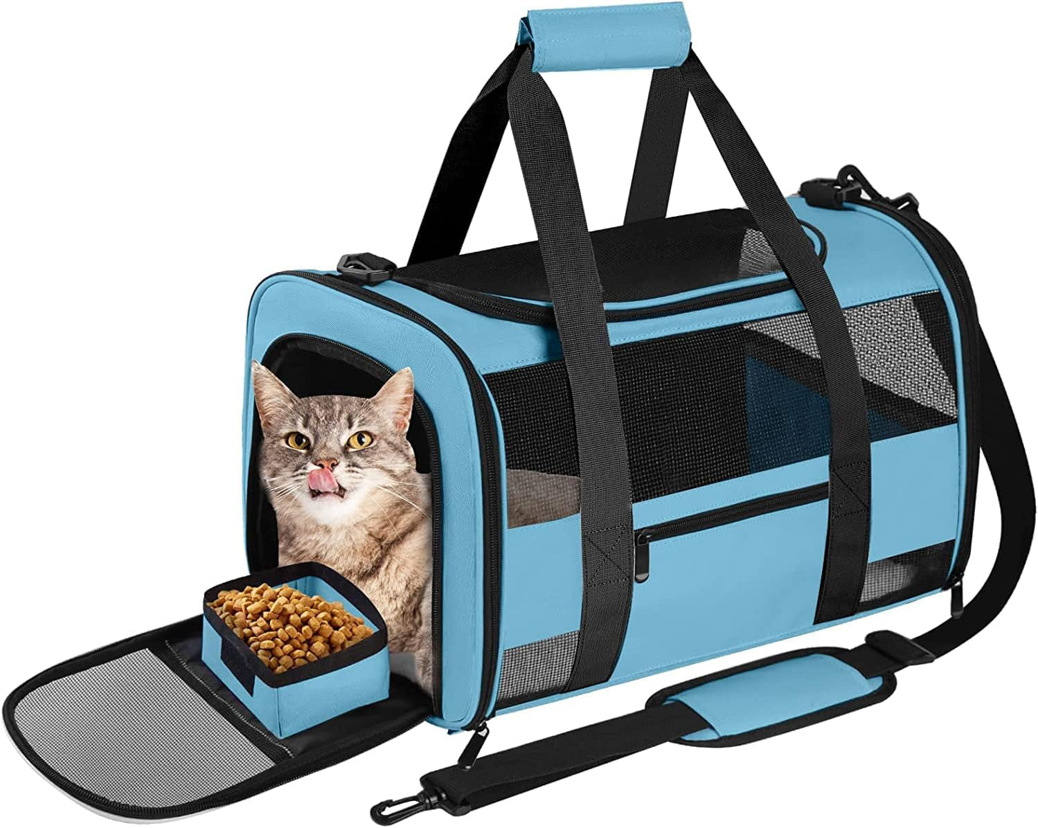 Airline Approved Pet Carrier Backpack for Cats & Dogs, Expandable ...