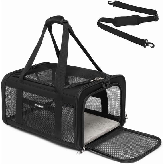 Airline Approved Pet Carrier for Cats and Small Dogs up to 15 lbs ...
