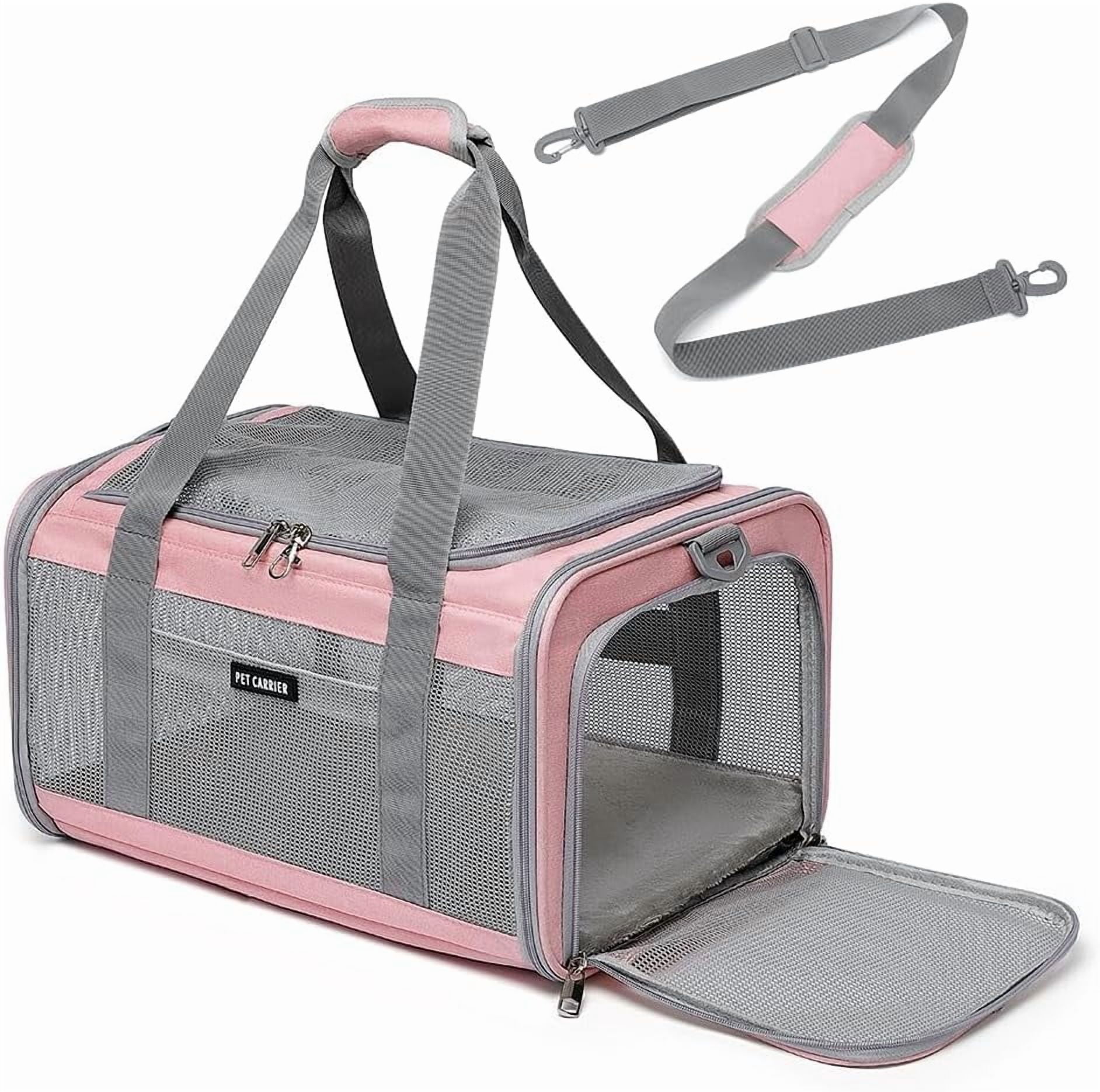 Airline Approved Pet Carrier for Cats and Small Dogs, Breathable and ...