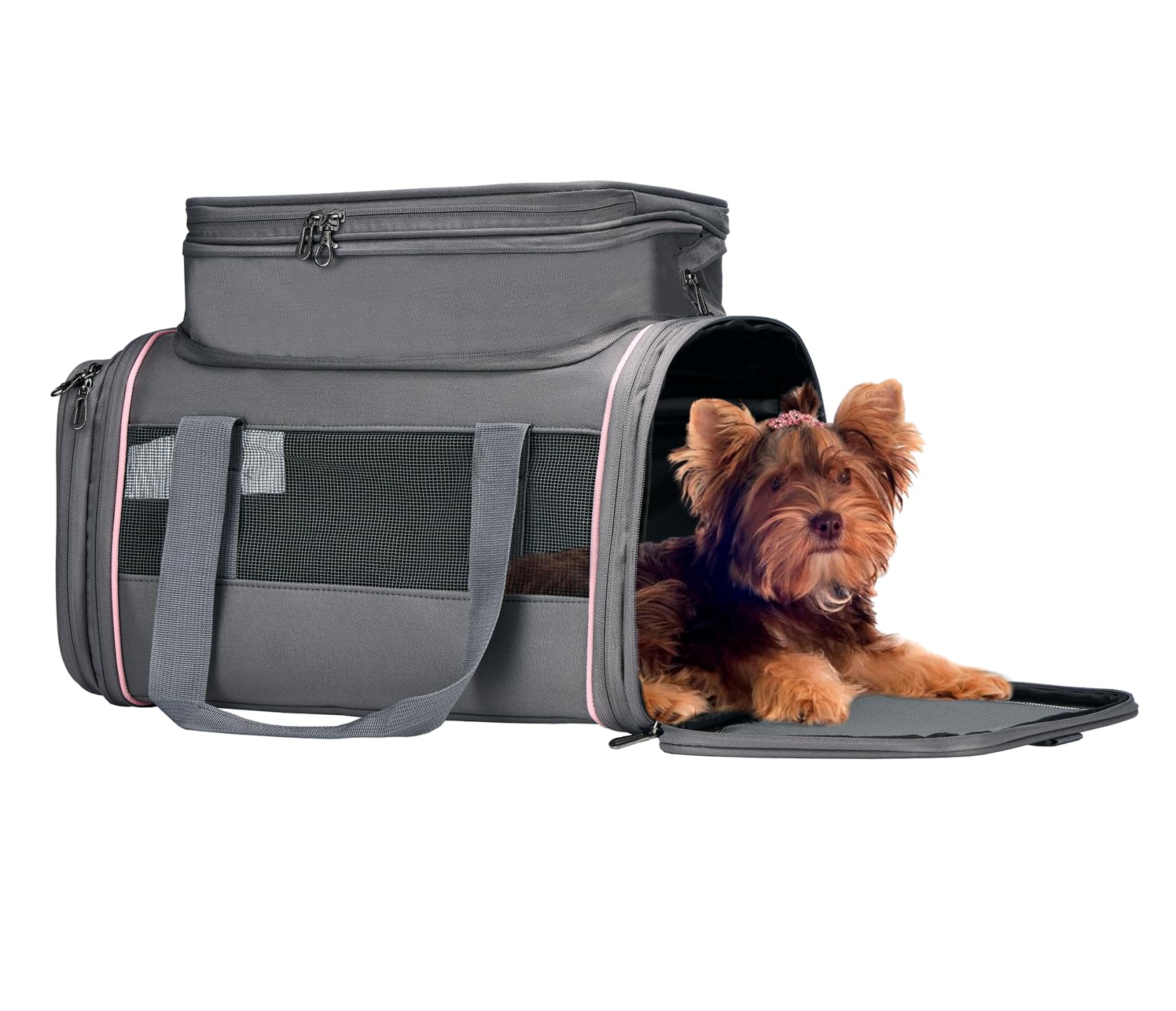Airline Approved Pet Carrier - Soft-Sided Dog & Cat Travel Bag with ...