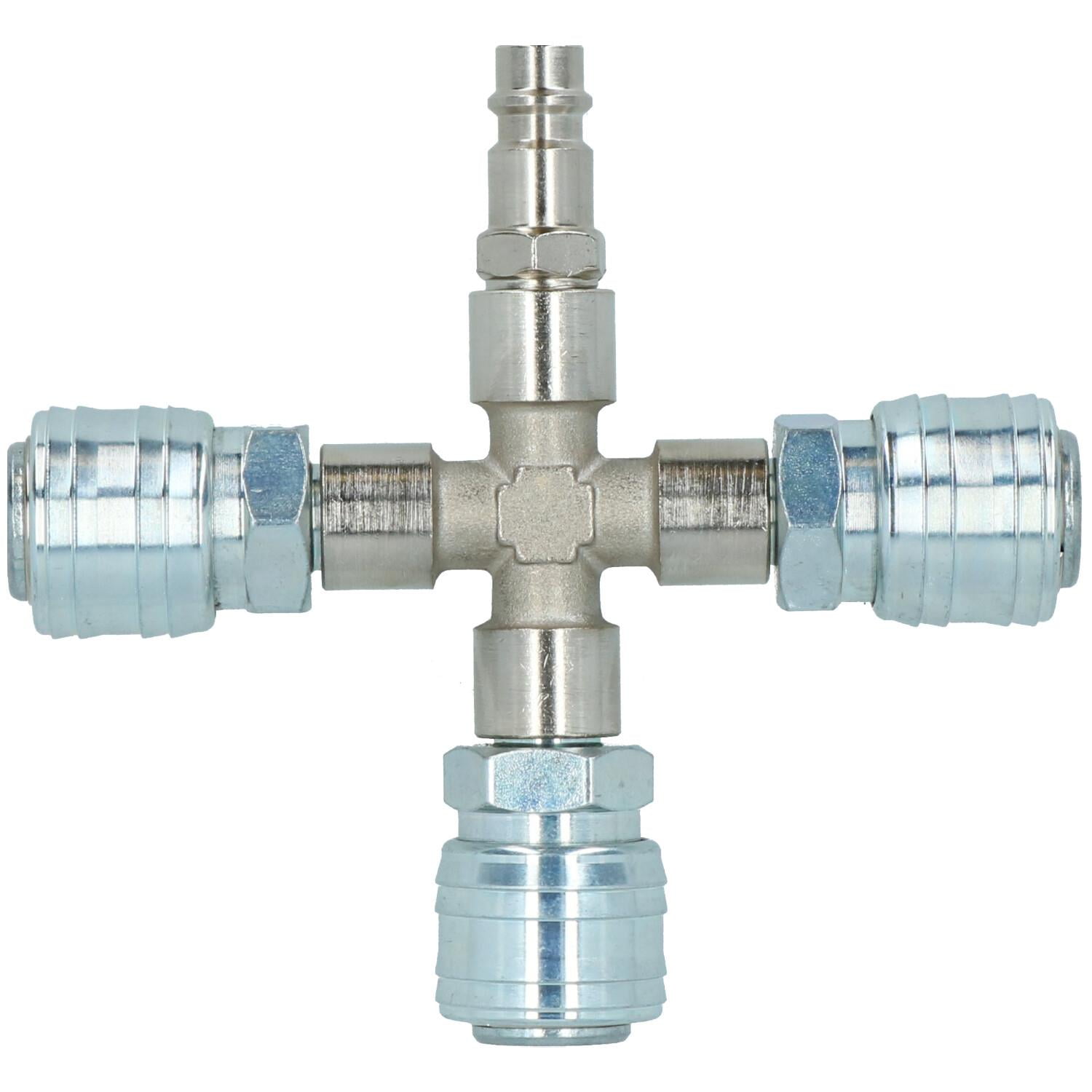 Airline T Piece Cross Type 4 Way EURO Quick Release Fittings for ...
