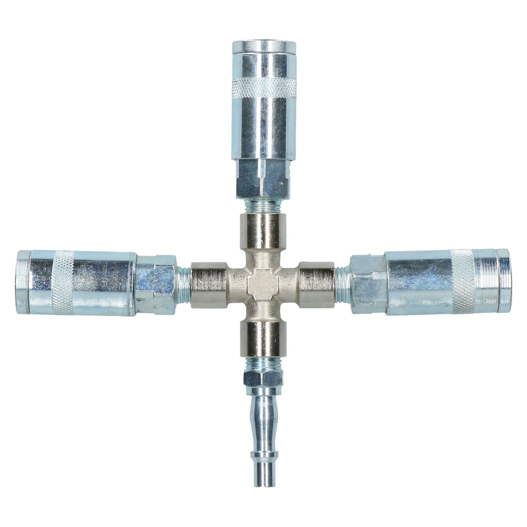 Airline T-Piece Cross Type 4 Way Quick Release Fittings for Compressor ...