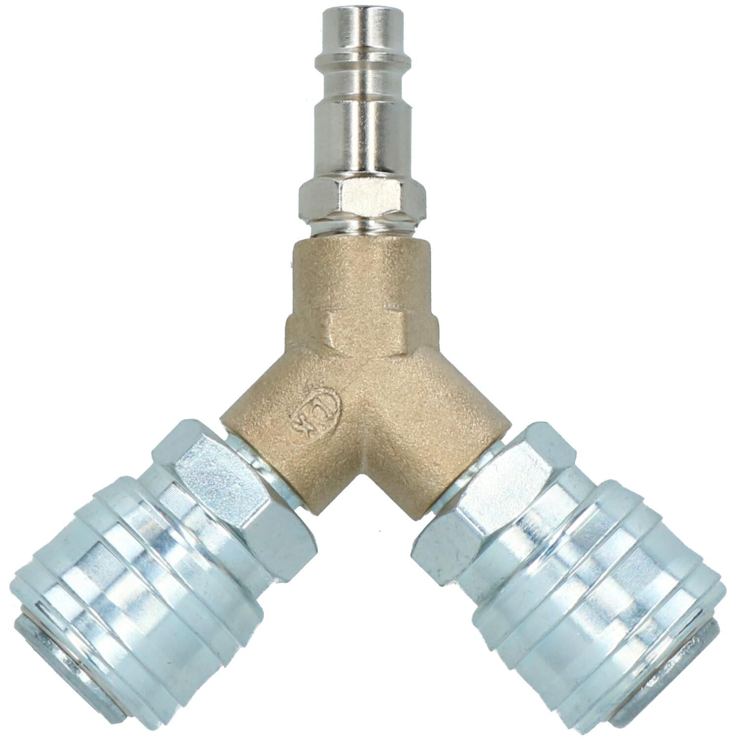 Airline Y Piece 3 Way EURO Quick Release Fittings for Compressor Air ...