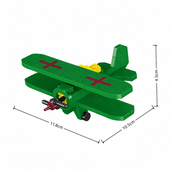 Airliner Helicopter Fighter Jet Micro Mini Building Block Toys-DIY ...