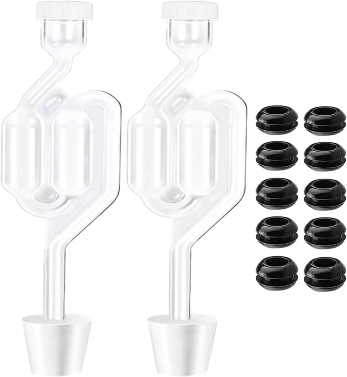 Airlock 2Pack For Fermenting Bubble Airlocks For Bucket Mason Jar ...