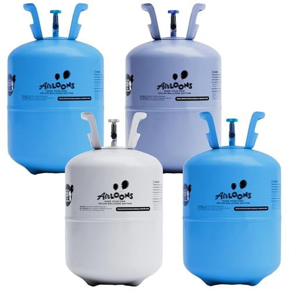 Airloons Pack of 4 Purified Helium Tank - Inflate up to 200 Latex ...