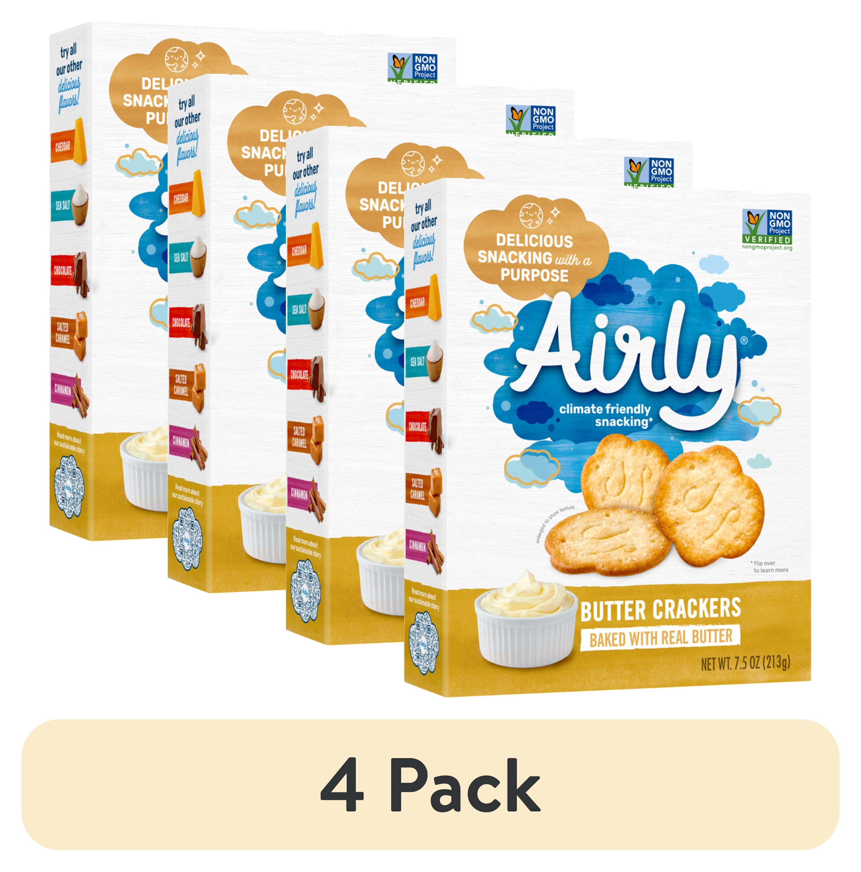 (4 pack) Airly Crackers, Butter, 7.5 oz or 213g - Walmart.com