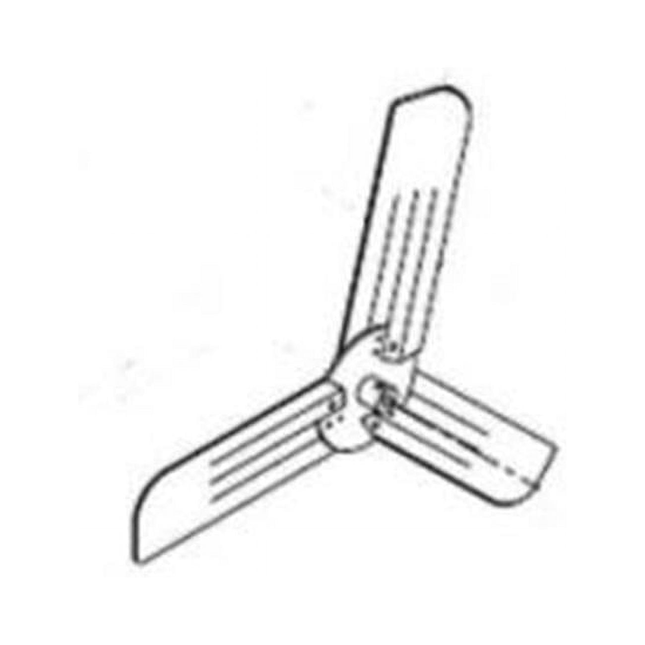 Airmaster Fan CF05242 Fan Blade Assembly for 42 in. Emc42D 3Blades ...