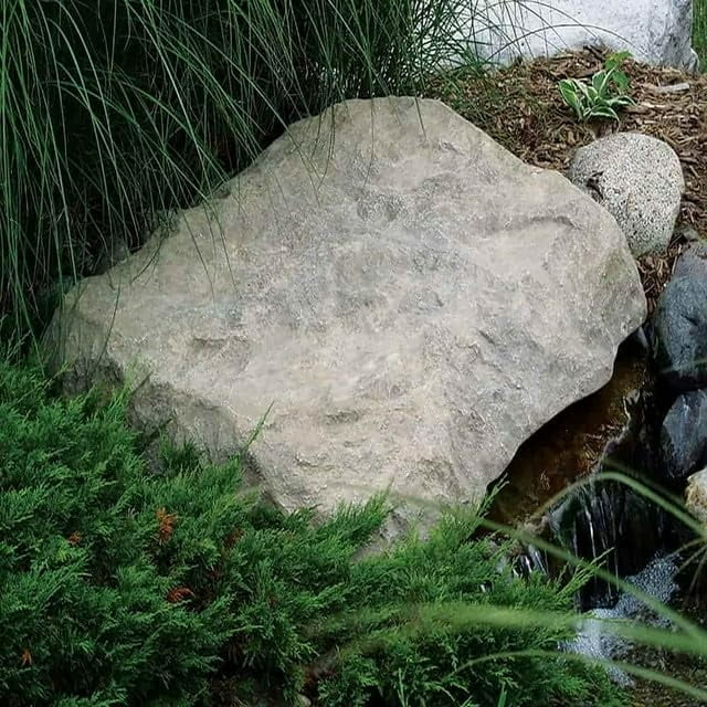 Airmax CrystalClear TrueRock Outdoor Faux Flat Rock Cover, Artificial Landscape Enclosure, Fake ...