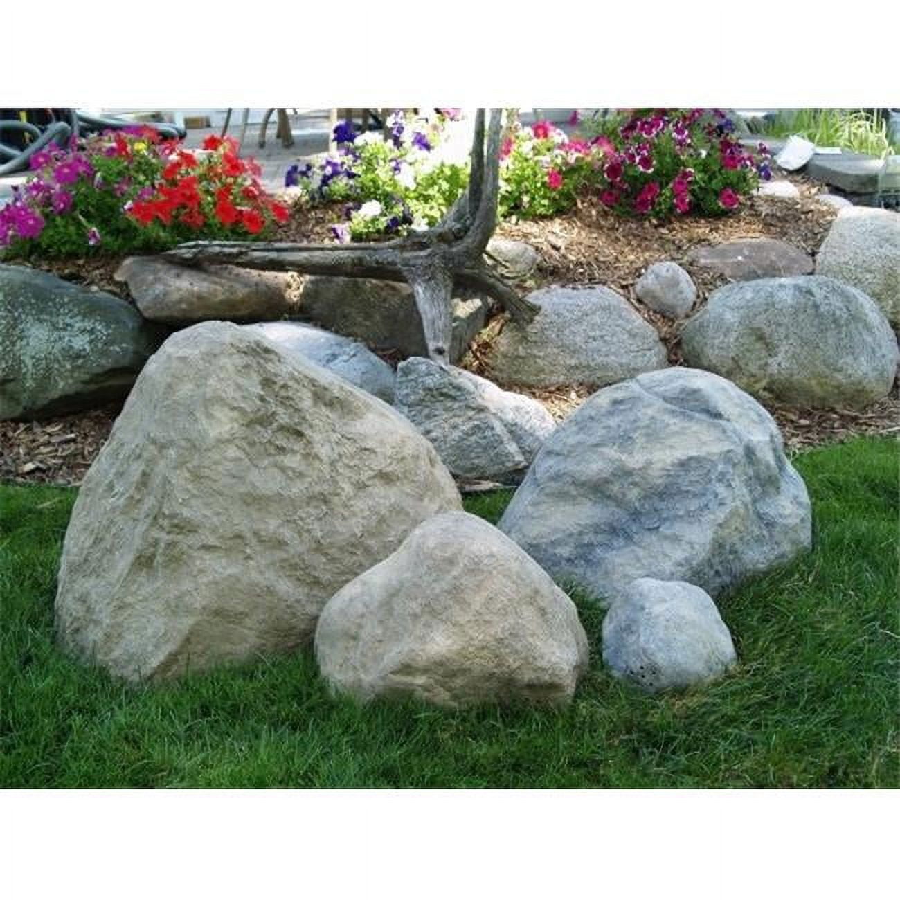 CrystalClear TrueRock Fake Fiberglass Flat Rock, Large, Sandstone, 42 x ...