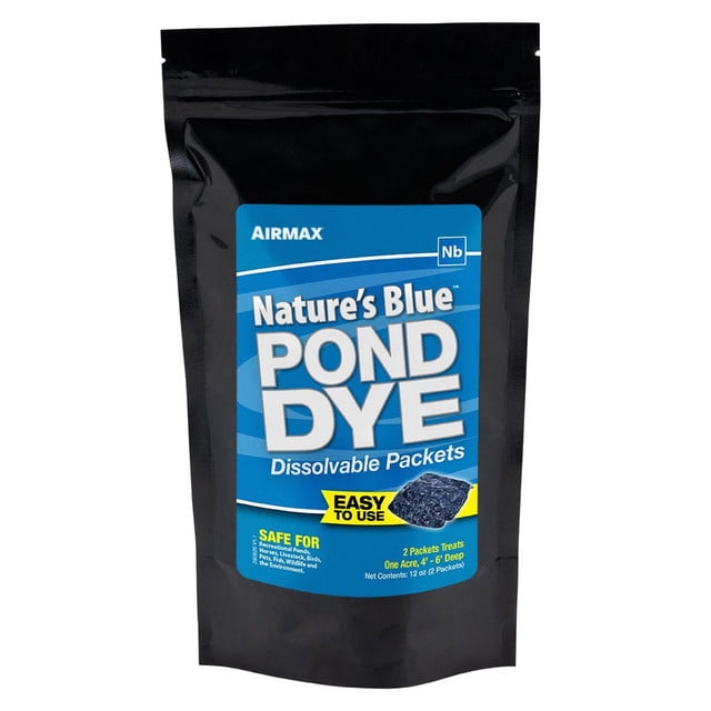 Airmax Nature's Blue Pond Dye Packets, Water Soluble Packets ...