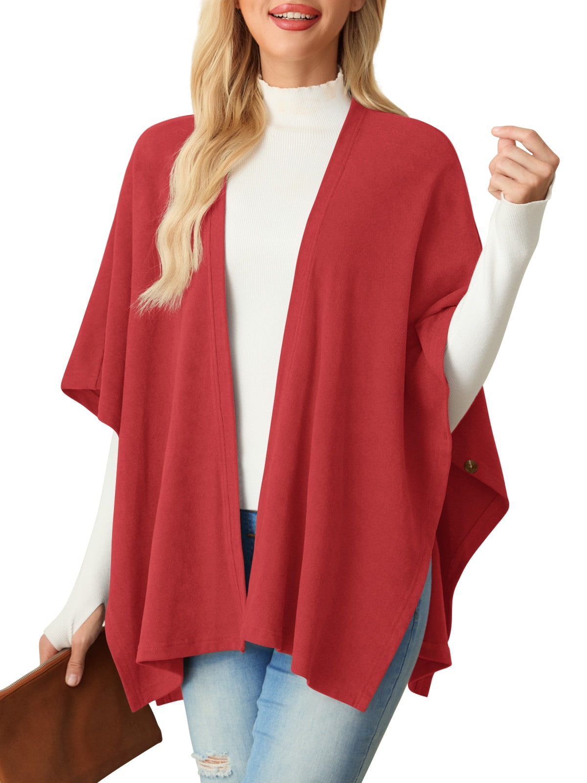 Airmenty Women's Cardigan Shawl Scarf Scarves and Wraps poncho Capes ...