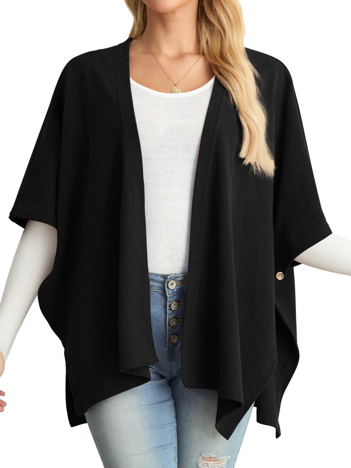 Airmenty Women's Cardigan Shawl Scarf Scarves and Wraps poncho Capes ...
