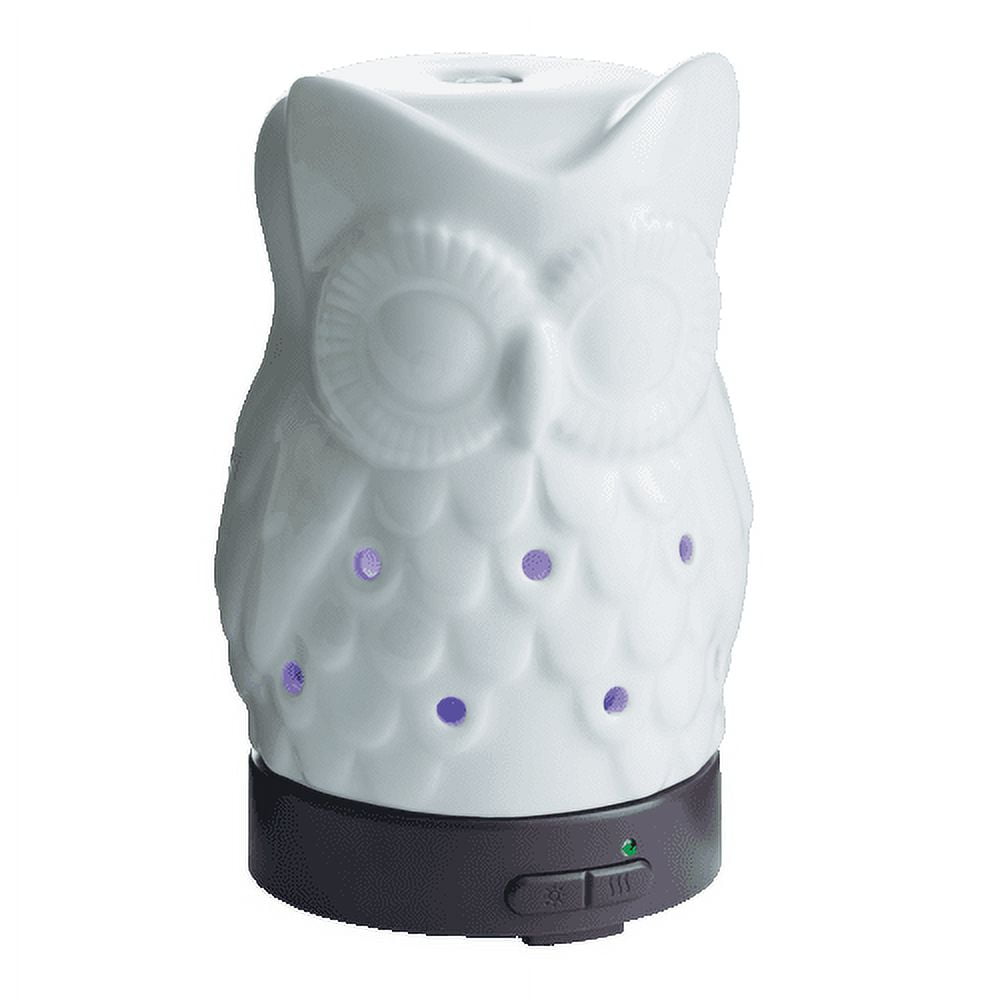 Airome 100 mL Ultrasonic Essential Oil Diffuser, White Porcelain Owl ...