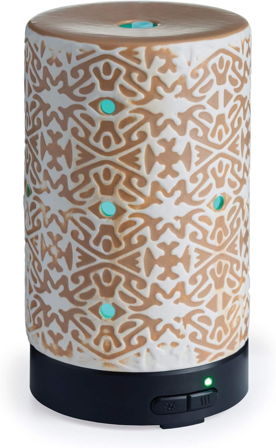 Airome White Terracotta Medium Ceramic Essential Oil Diffuser100 mL Humidifying Ultrasonic ...