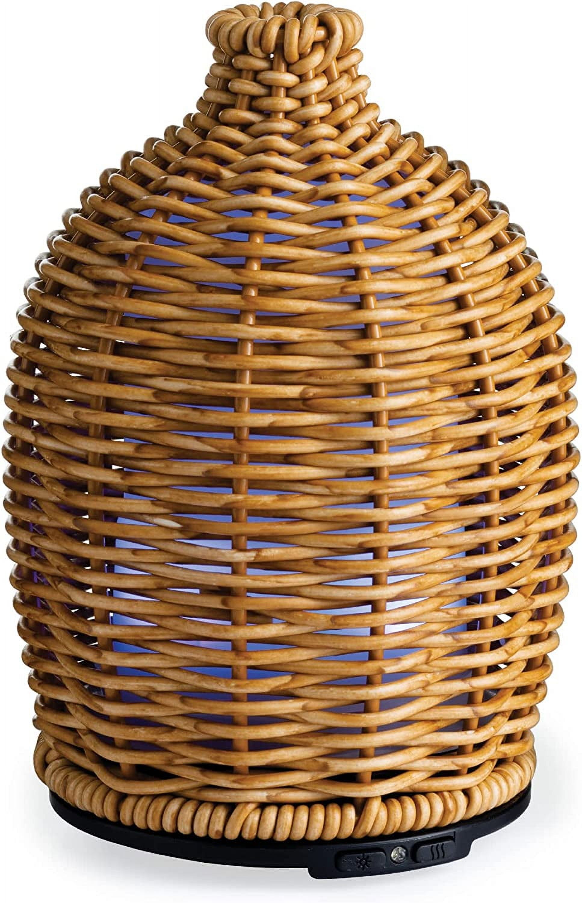 Airome Wicker Medium Rattan Essential Oil Diffuser|100 mL Humidifying ...