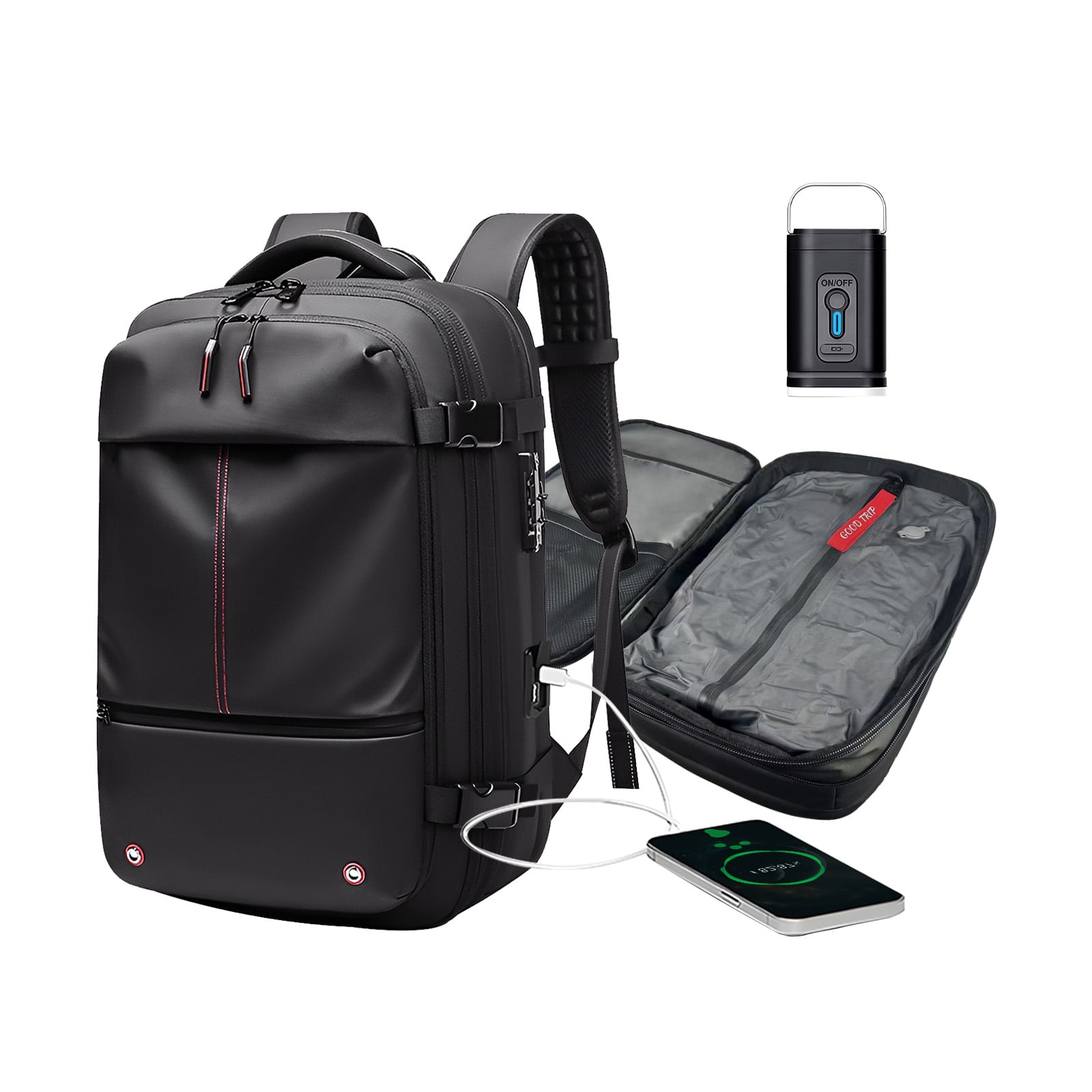 Airpack Backpack-Expandable Backpack Vacuum with Pump, Airback Bags ...