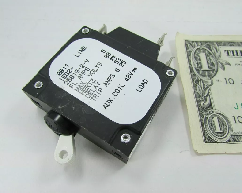 Airpax 5A 6.25A Trip Circuit Breaker Switches Ieg2-25819-2-V Magnetic ...