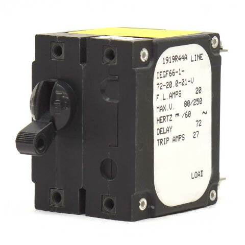Airpax Boat Circuit Breaker IEGF66-1-72-20 | 20A 80V - 250V - Walmart.com
