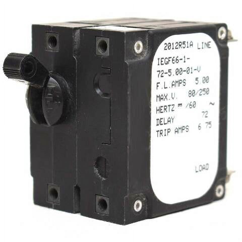 Airpax Boat Circuit Breaker IEGF66-1-72-5.00-01-V | 5A 80V - 250V ...