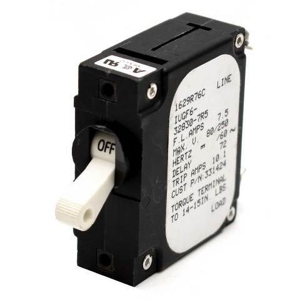 Airpax Boat Toggle Switch Breaker IUGF6-32830-7R5 | 7.5A 80V - Walmart.com