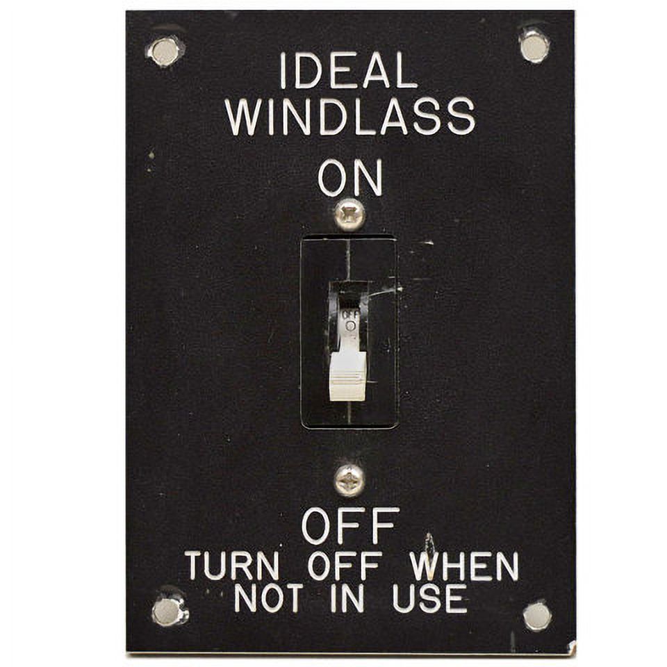 Airpax Boat Windlass Toggle Switch | Ocean Yachts Black White Aluminum ...