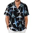 Airplane Aircraft Men's Shirts Short-Sleeved with All-Over Prints ...