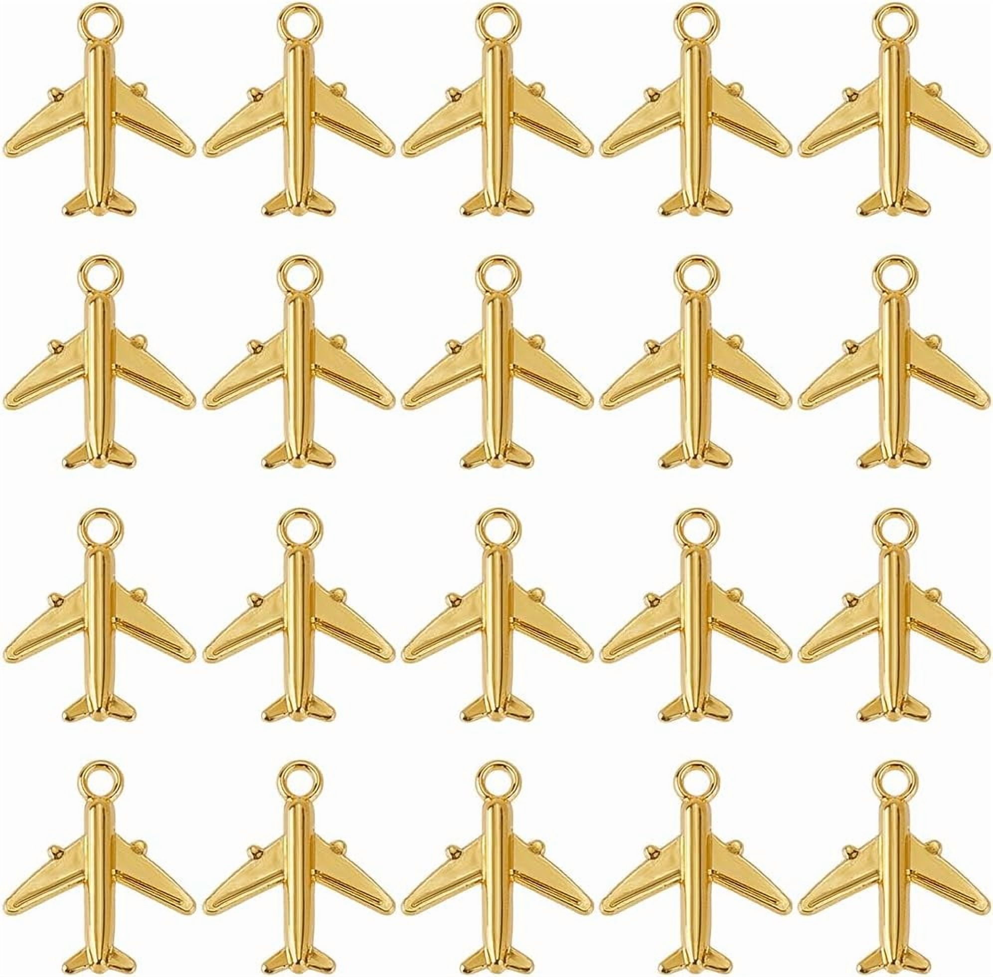 Airplane Charms Plane Charm Alloy Simple Small Aircraft Journey Vehicle ...