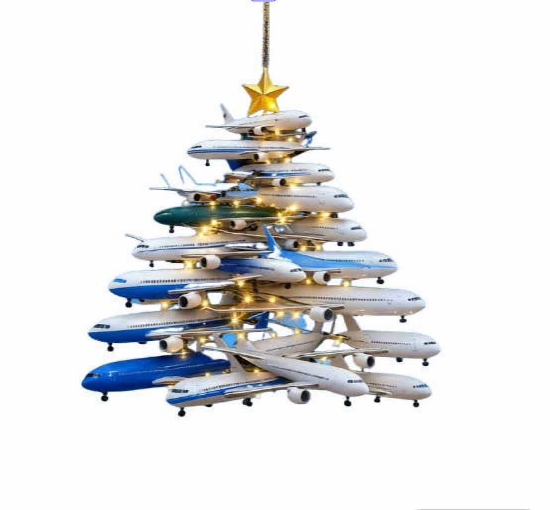 Airplane Christmas Tree Ornaments – Aviation-Themed Holiday Decorations ...