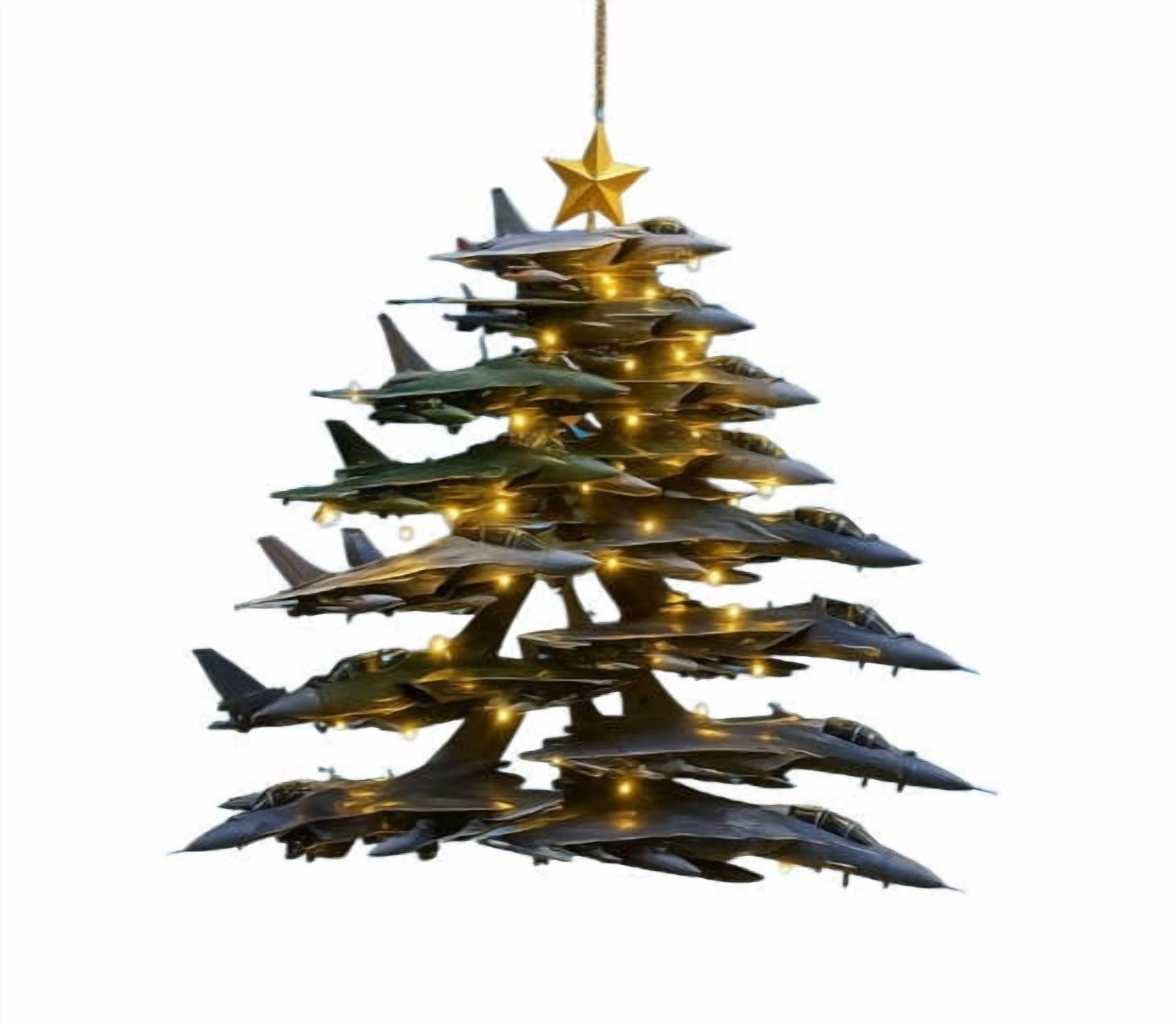 Airplane Christmas Tree Ornaments – Aviation-Themed Holiday Decorations ...