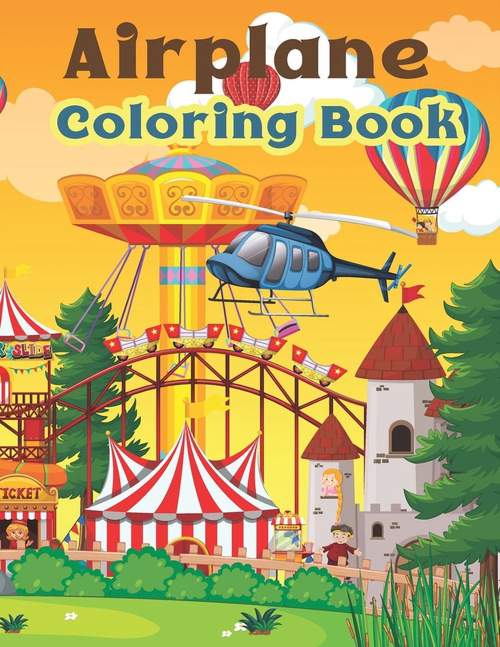 Airplane Coloring Book: Awesome Gift For Kids Who Love Airplanes ...