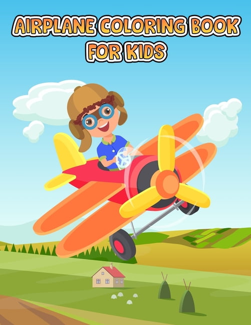 Cute Aeroplane Coloring Pages