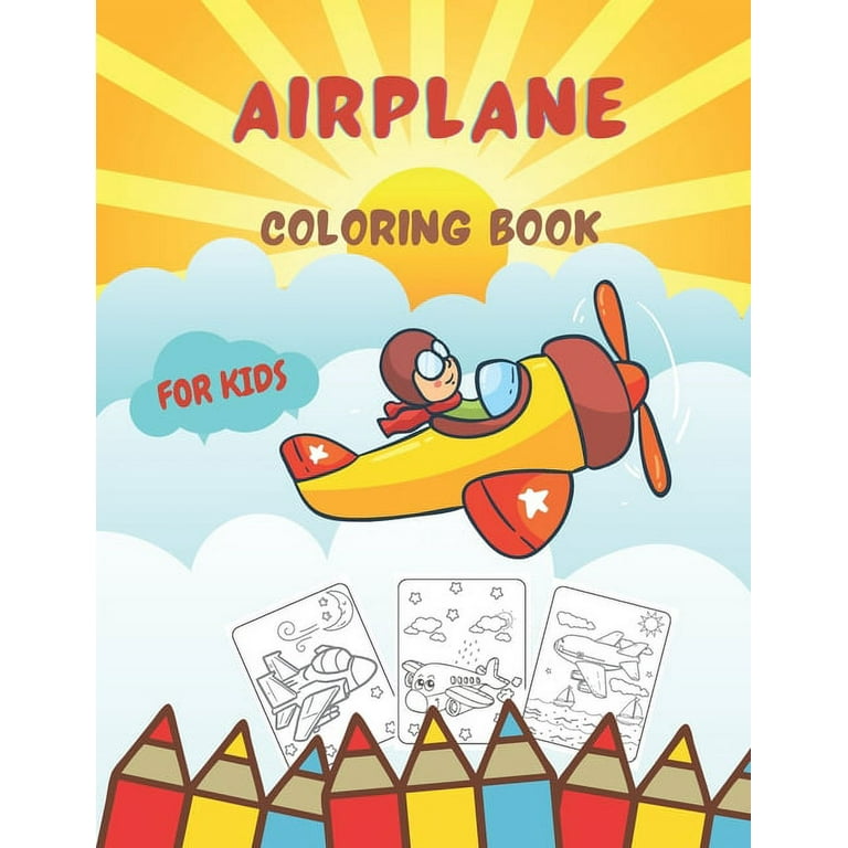 airplane coloring book for kids