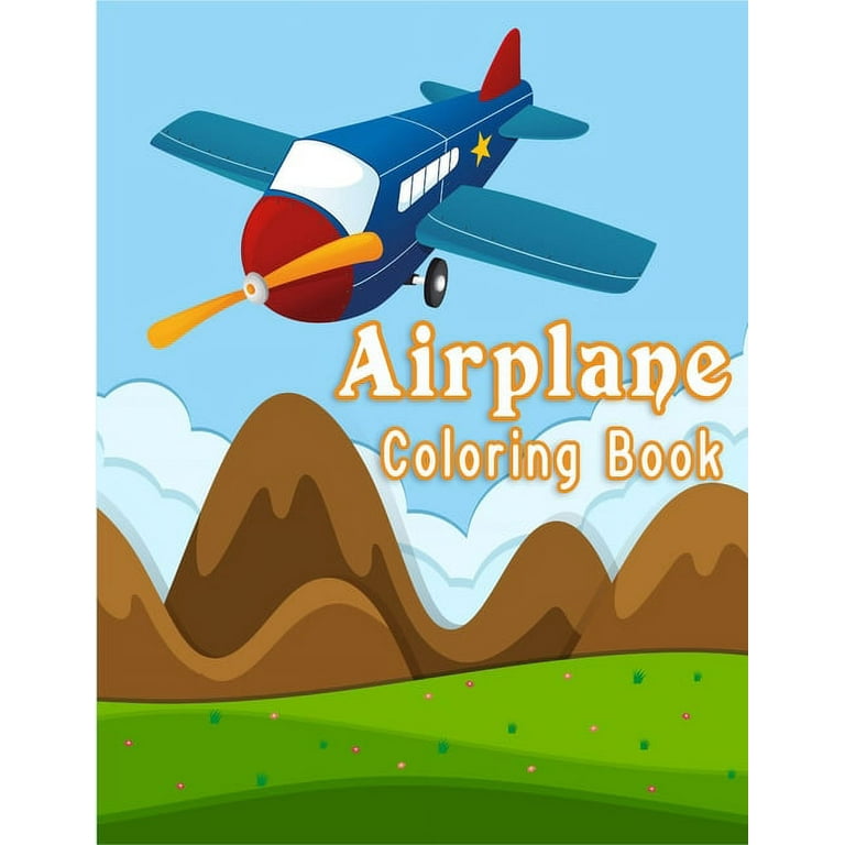 coloring book pages of airplanes