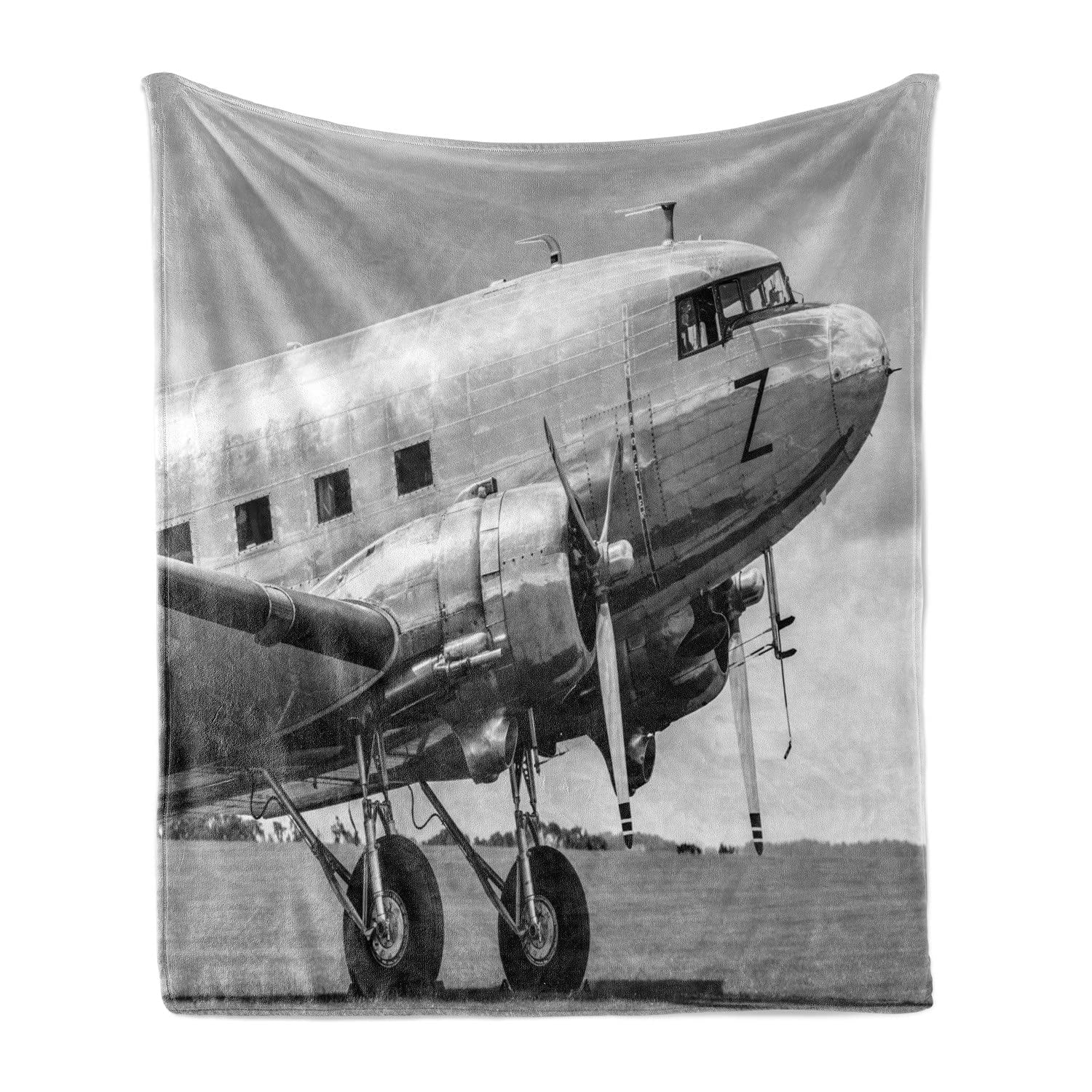 Airplane Couch and Bed Blankets Old Airplane Drawings Classic Dated ...
