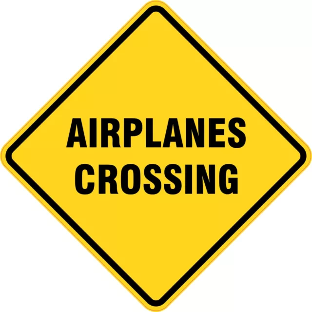Airplane Crossing Sticker Window Decal Phone Decal Water Bottle ...